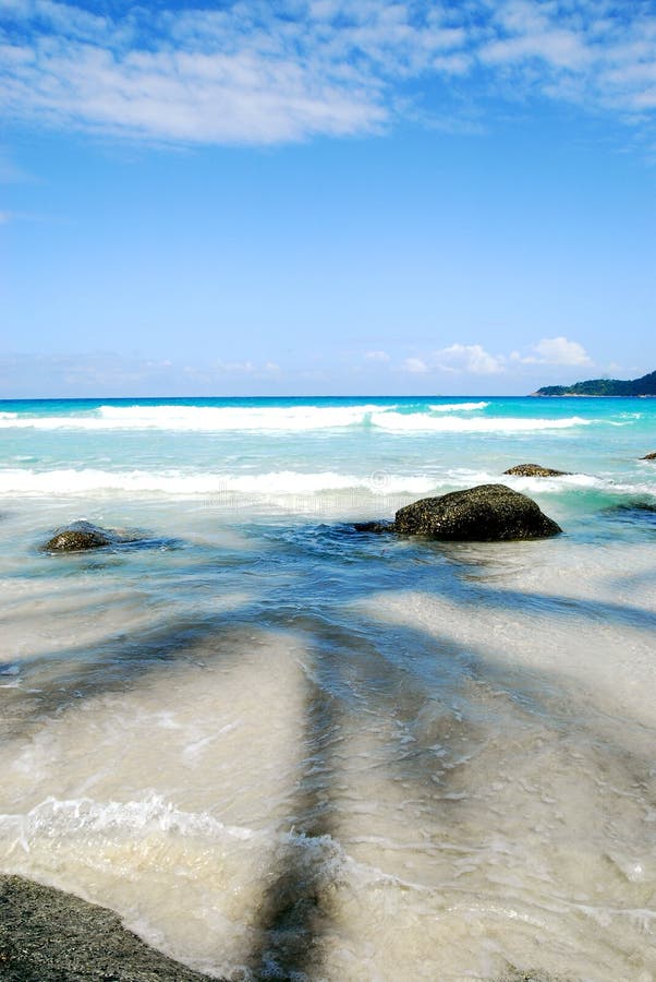 Shadow stock photo. Image of shadow, beach, blue, white - 13327458