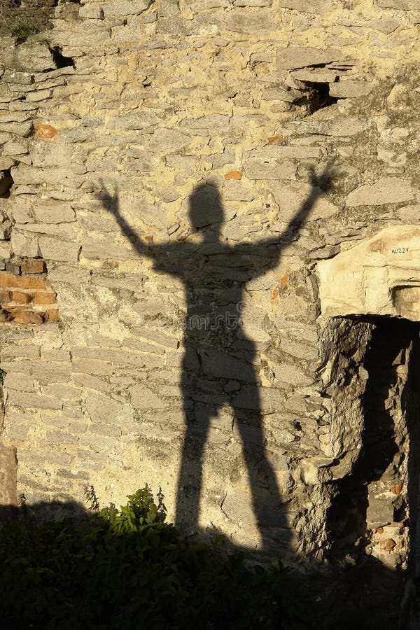 Shadow stock image. Image of standing, shadows, castle - 2311103
