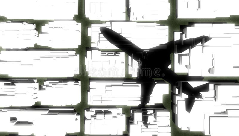 Shadow of airplane stock illustration. Illustration of flying - 44426595