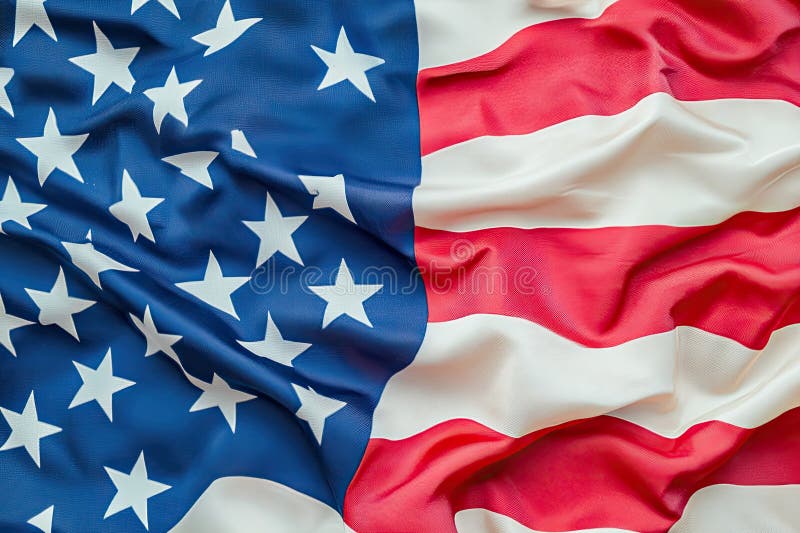 The Shadow of an American Flag is Beautifully Cast on a Brick Wall ...