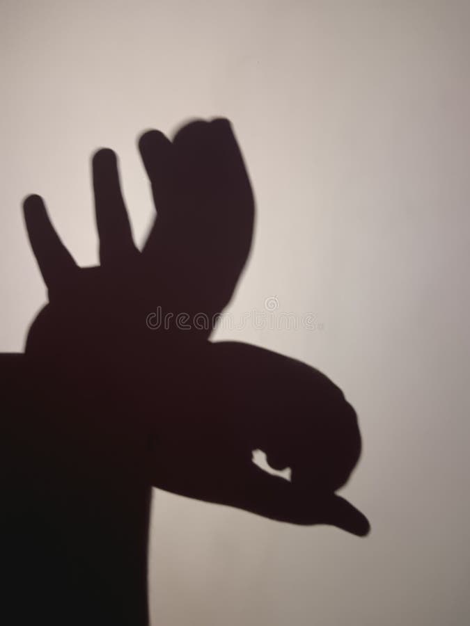 Shadow Animals with Hands and Light Stock Photo - Image of shadow ...