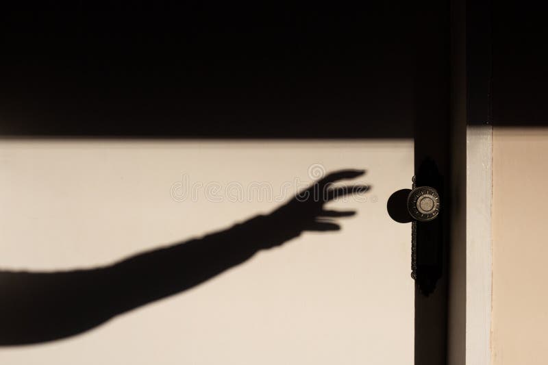 The shadow of an arm. stock photo. Image of gloomy, black - 279479728
