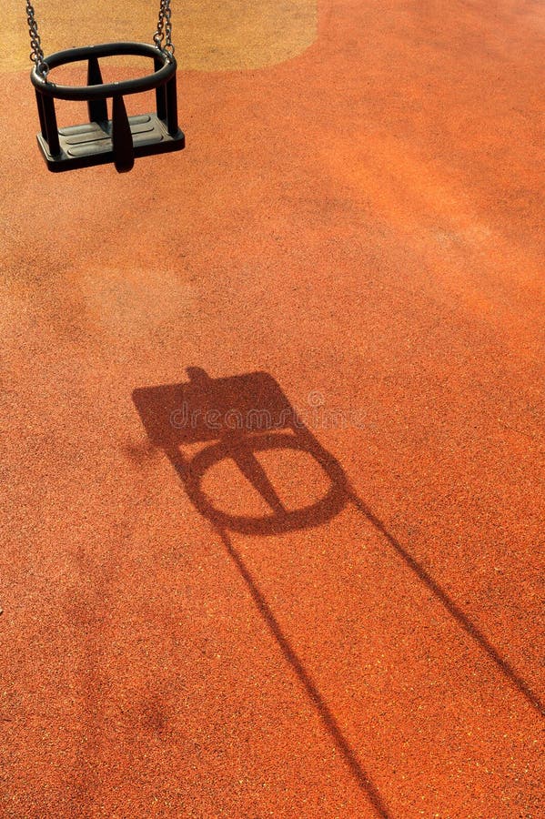 Shadow baby swing stock photo. Image of background, park - 145602458