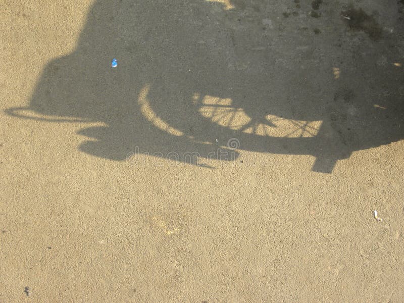 Shadow of Wheel of Motorcycle Stock Image - Image of urban ...