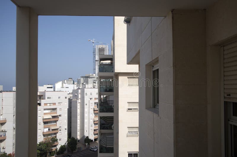 Shadow on a balcony stock image. Image of backgrounds - 170264487