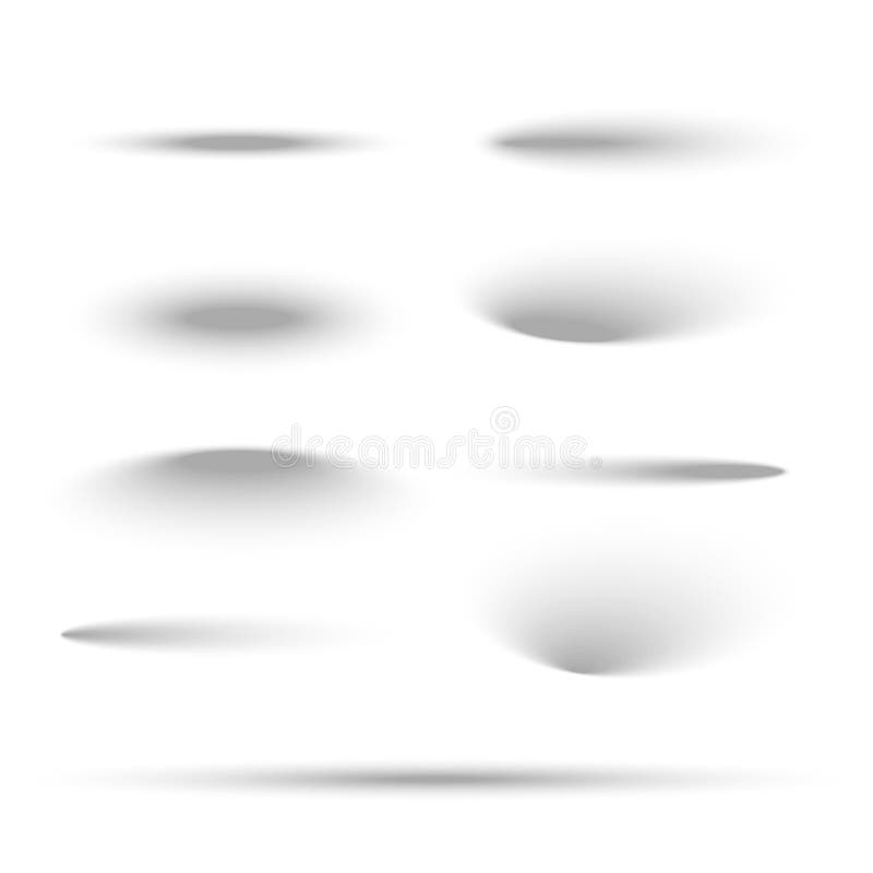 Shadow Ball Circle Round Vector Bottom Floor Shadow. Oval Shade Ellipse ...