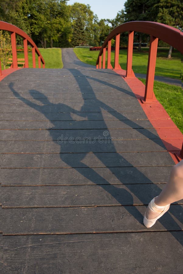 Shadow of Ballerina in Park Stock Image - Image of shadow, girl: 60948483