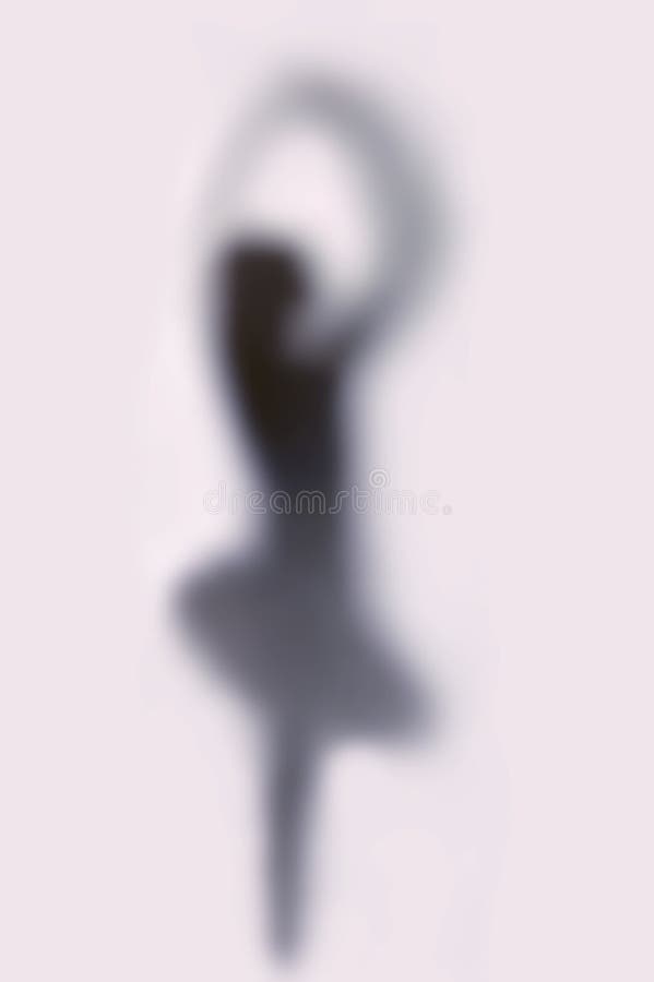 Shadow of ballet dancer. stock illustration. Illustration of active ...
