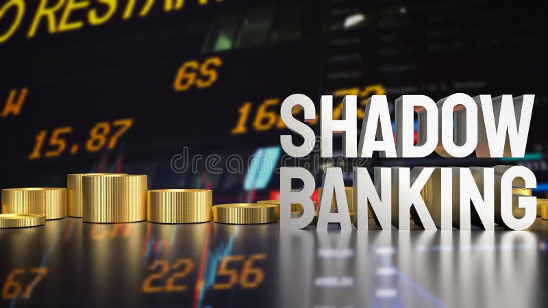 The Shadow Banking for Business Concept 3d Rendering Stock Illustration ...