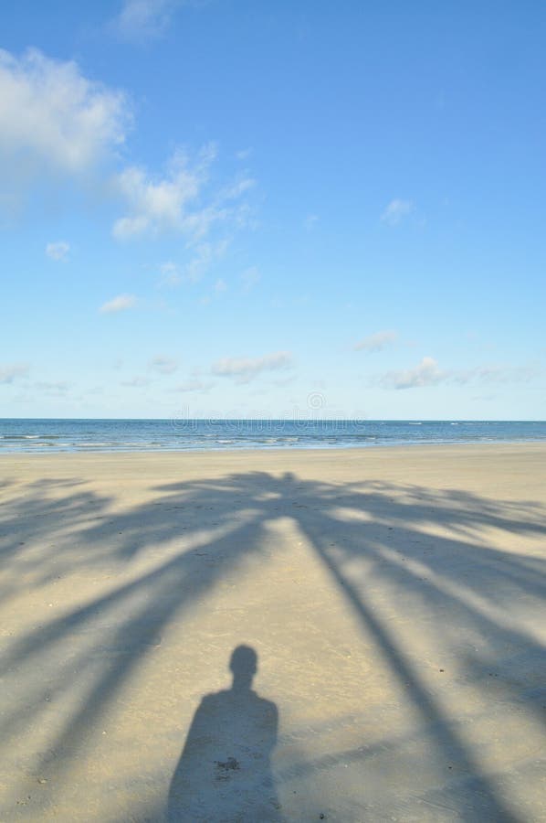 Shadow on the Beach stock photo. Image of recreation - 20758682