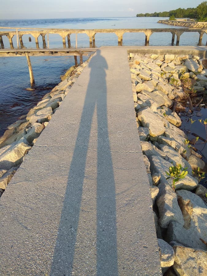 Shadow in beach stock photo. Image of water, waterway - 222644038