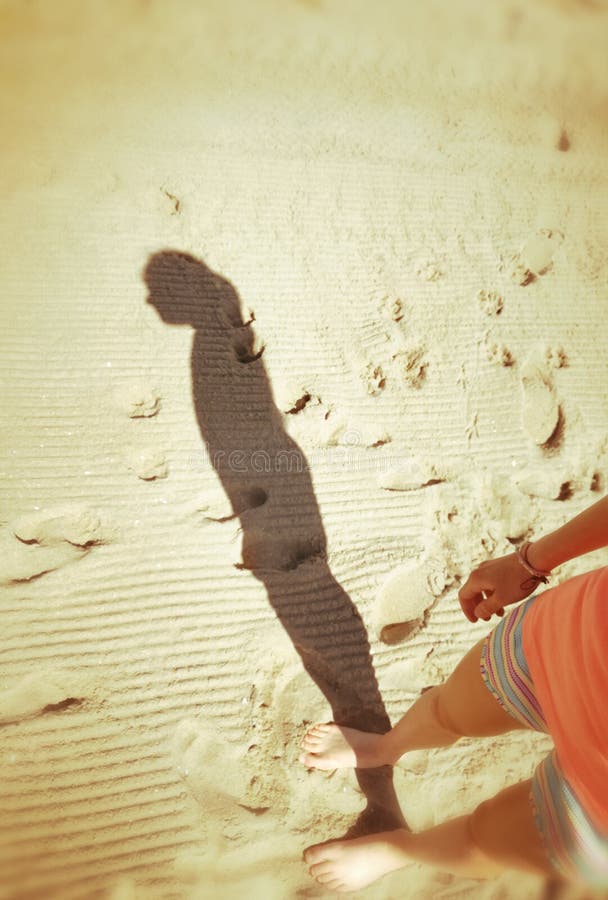 Shadow at the beach stock image. Image of shadow, beach - 96379021