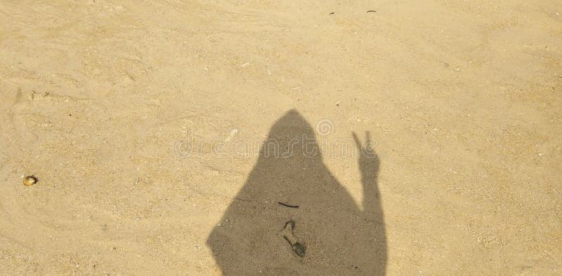 Shadow, Beach, Me, and Sand Stock Image - Image of shadow, brown: 248530553