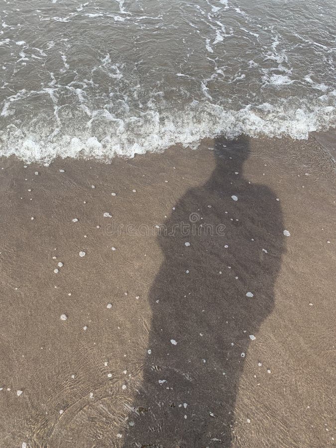 Shadow on the beach stock image. Image of thunder, skyscraper - 238356813