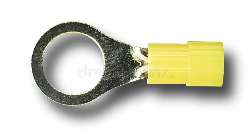 Shadow Behind a Ring Connector for Electronics Stock Photo - Image of ...