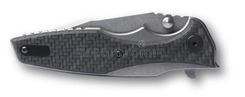 Shadow Behind a Tactical Knife Folded Up for Compact Carry Stock Photo ...