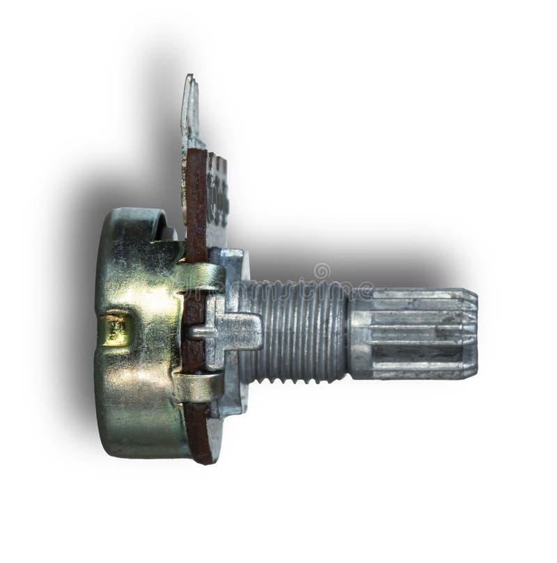 Shadow Behind a Variable Resistor Stock Image - Image of metal ...