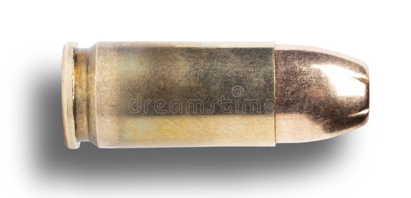 Shadow Below a 9 Mm Cartridge Stock Photo - Image of munition, pistol ...