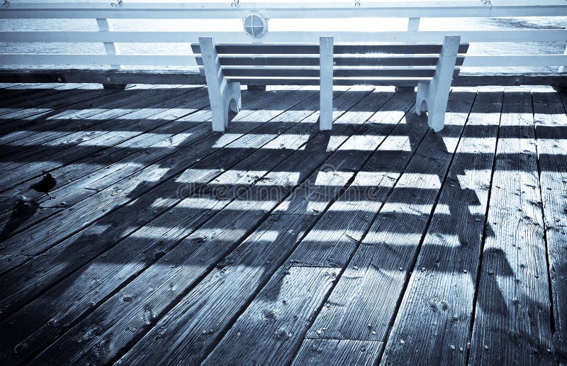 Shadow of a bench stock image. Image of fishing, rest - 25763465