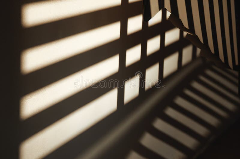 A Shadow of a Bench Cast on a Wall, Great for Interior or Exterior ...