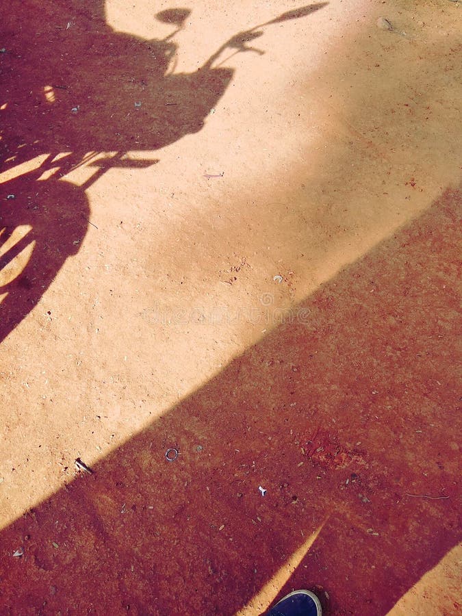 A Shadow of a bike stock image. Image of good, light - 170264033