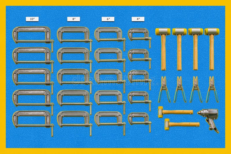 Multiple Tools Shadow Board Stock Photo - Image of holder, plant: 122326960