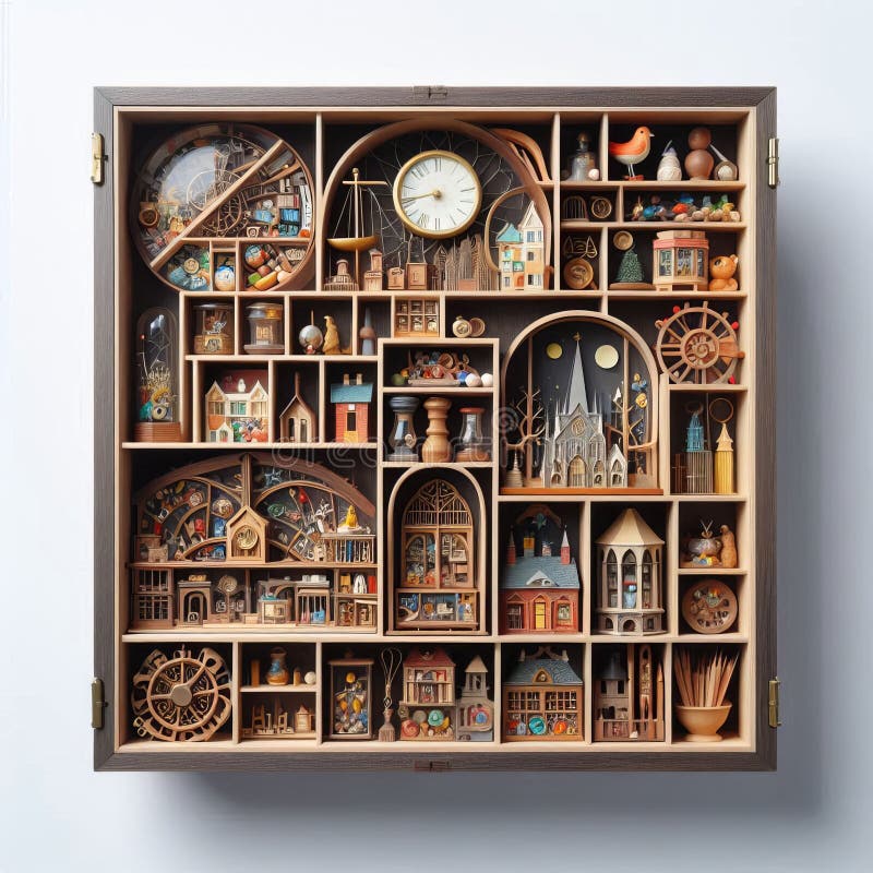 Shadow Box Art a Three Dimensional Artwork that Feat Stock Image ...