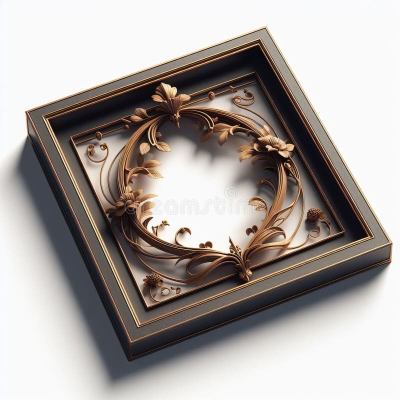 Shadow Box Frame a Deep Frame with a Recessed Interior To Crat Stock ...