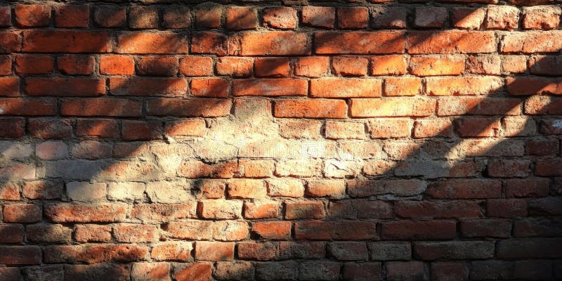 Shadow on Brick Wall stock image. Image of generated - 373349925