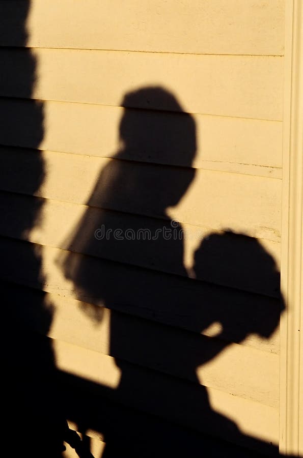 Shadow of bride stock image. Image of groomsmen, groom - 501919
