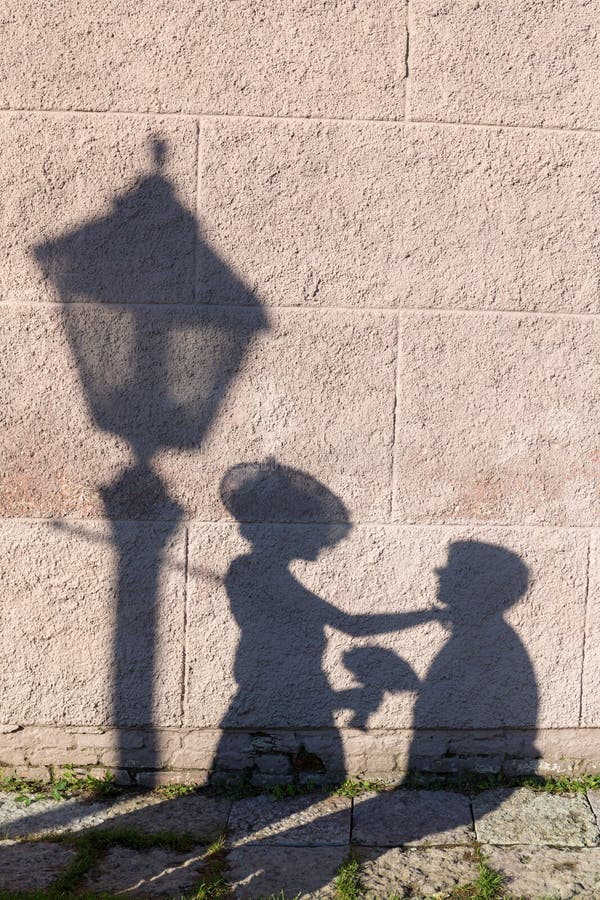 Shadow of the Bride and Groom Stock Photo - Image of abstract ...