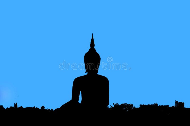 Shadow of Buddha stock photo. Image of bangkok, religious - 23809870