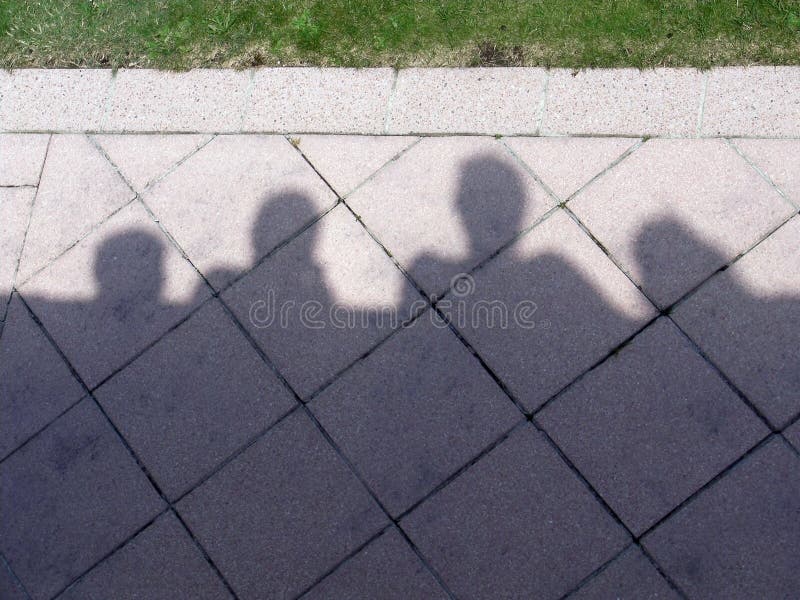 Shadow Caricature of People Stock Photo - Image of sunshine, park: 51371866