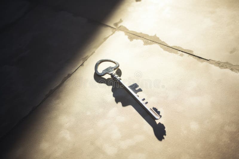 Shadow Cast by Key. AI Generated Stock Illustration - Illustration of ...