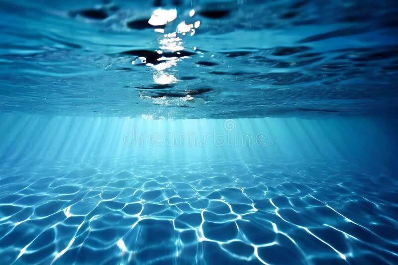 A Shadow Cast Beneath the Surface of Water Often Distorted and B Stock ...