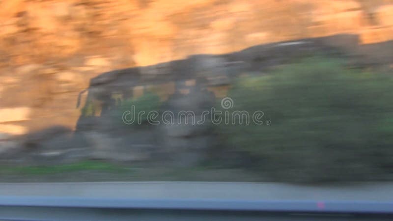 Shadow Cast by the Traveling Bus Stock Video - Video of plants, rocks ...