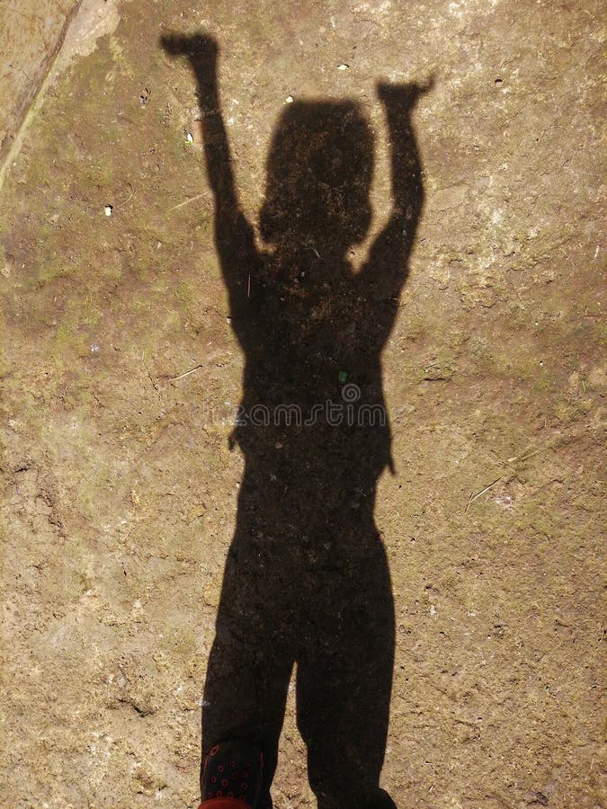 The Shadow of a Child on a Sunny Morning Stock Photo - Image of ...