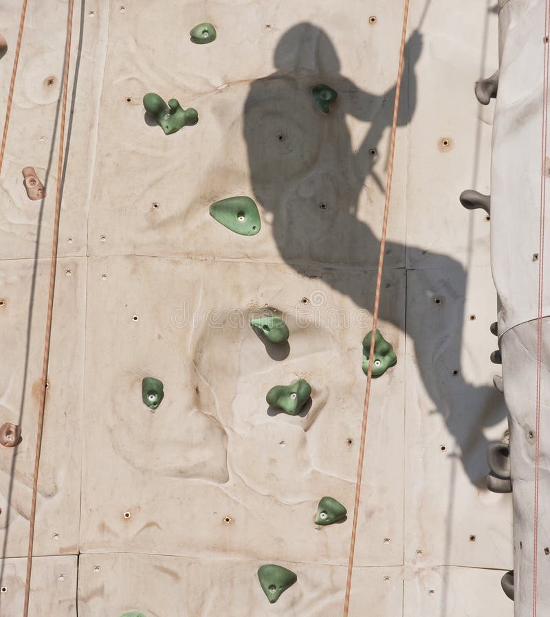 Shadow Climbing Rock Wall stock photo. Image of adventure - 12955022