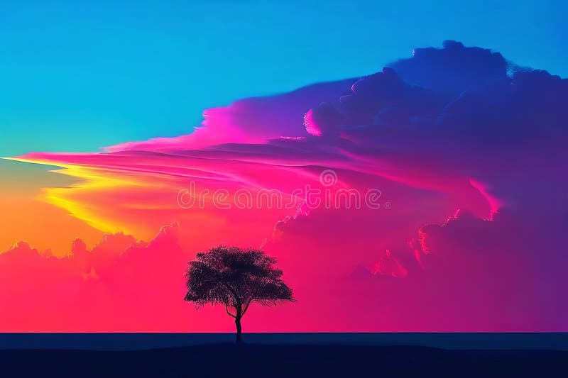 Shadow with color shift stock illustration. Illustration of creative ...