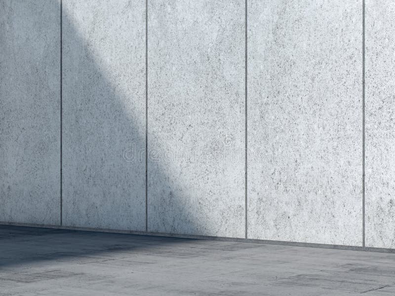 Shadow Corner Over Wall and Floor. 3d Stock Illustration - Illustration ...