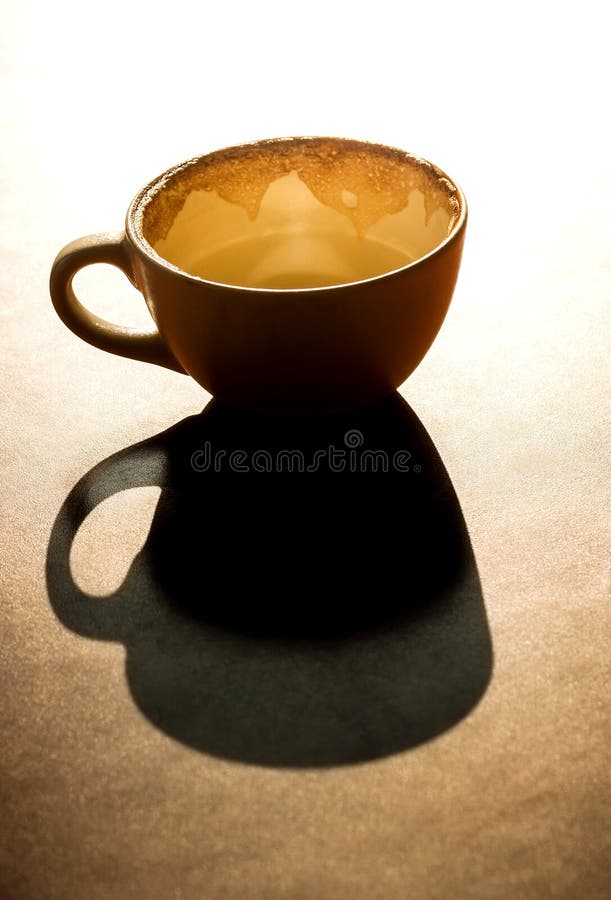 Shadow and a cup stock image. Image of coffee, drink - 32856767