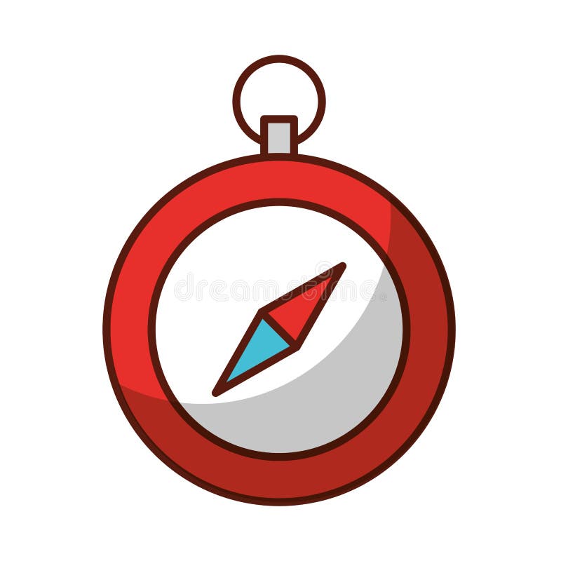 Compass Cute Icon In Trendy Flat Style Isolated On Grey Background ...