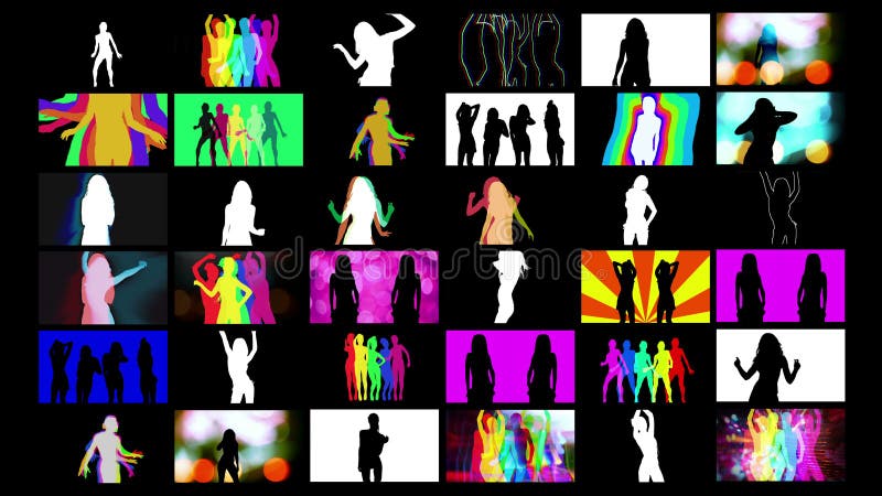 Shadow dancers stock illustration. Illustration of beautiful - 30770244