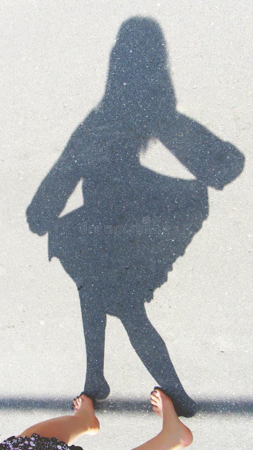 Shadow dancing girl stock photo. Image of activity, running - 55159770
