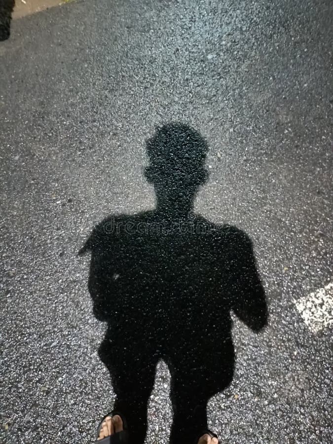 Shadow darkness way stock photo. Image of asphalt, number - 263970326