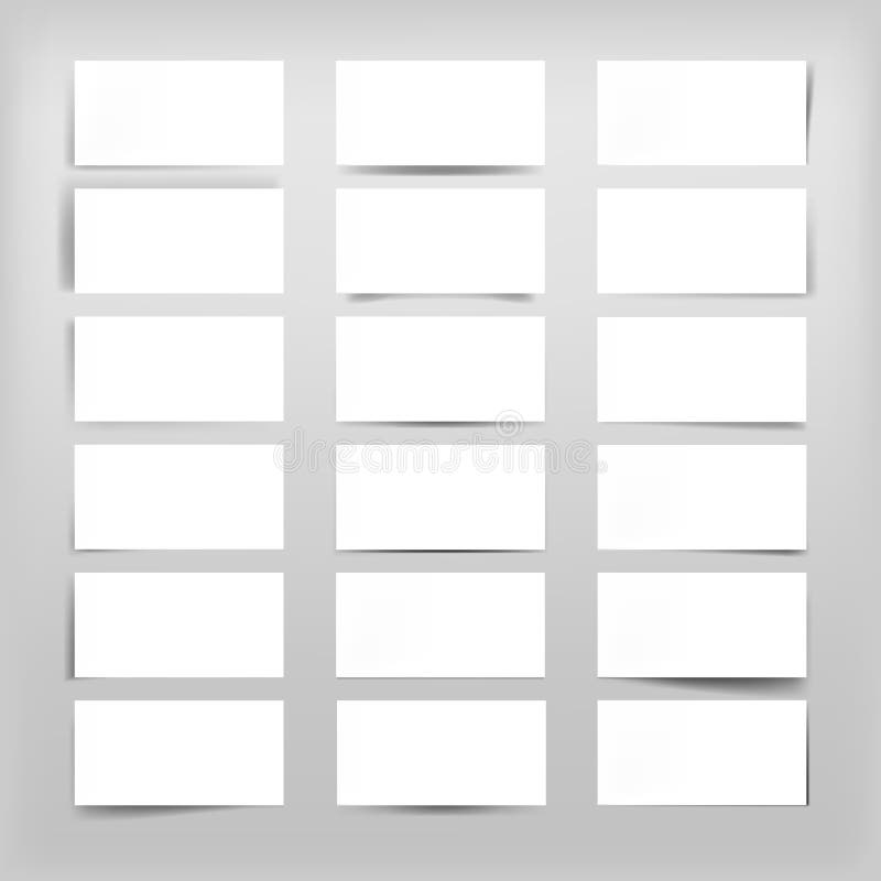 Shadow Divider. Realistic Shadow Effect Under a Sheet of Paper Stock ...