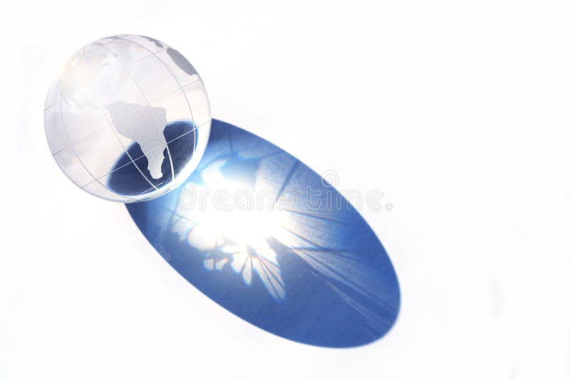 Shadow of Earth stock photo. Image of globe, glass, earth - 9732364