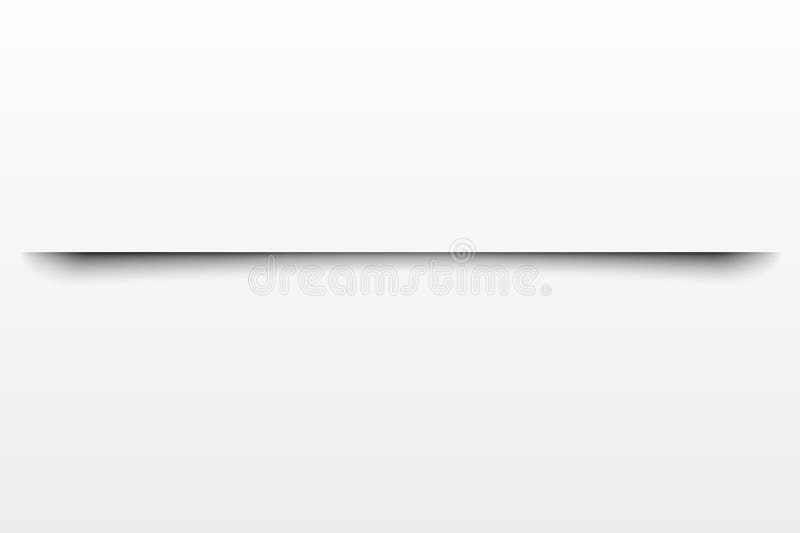 Shadow Effect. Realistic Blurred Edges Shadow of Isolated Template ...