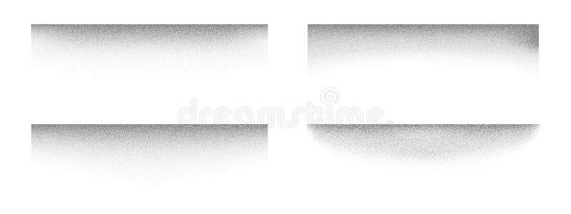 Shadow Effects with Grain. Black Dotwork Noise Texture. Stippled ...