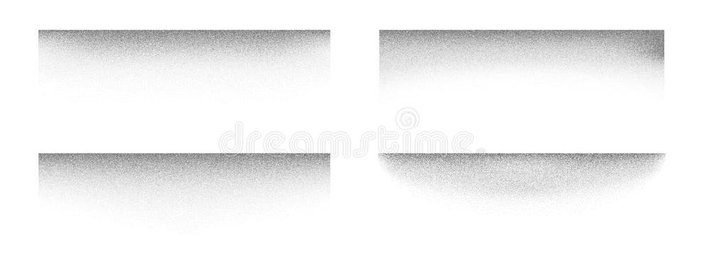 Shadow Effects with Grain. Black Dotwork Noise Texture. Stippled ...